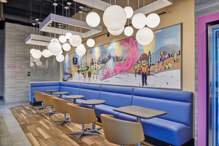 Interior Photography of Baskin Robbins - El Paso Professional Photographer